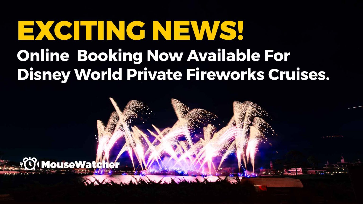 Finally Available: Book EPCOT and Magic Kingdom Fireworks Cruises ...